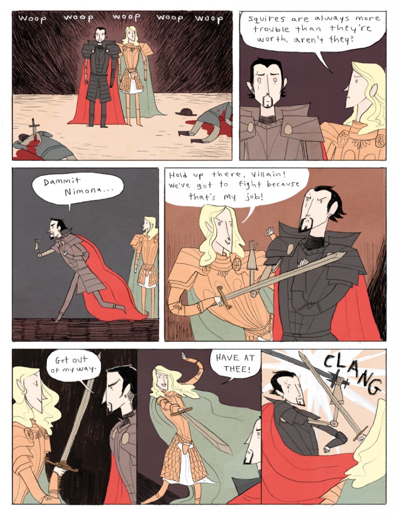 Using Graphic Novels in Education: Nimona – Comic Book Legal Defense Fund