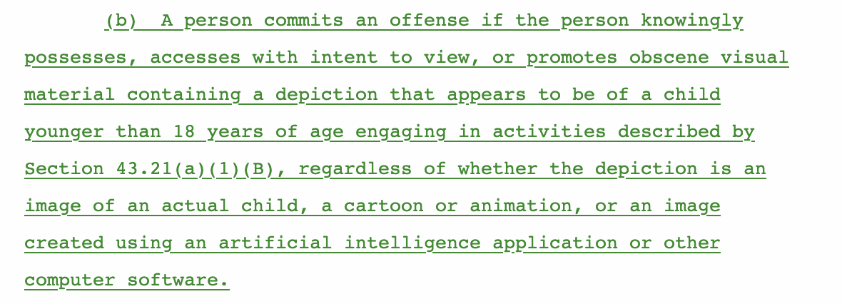 Legal update: Texas Senate Bill 20 – Comic Book Legal Defense Fund